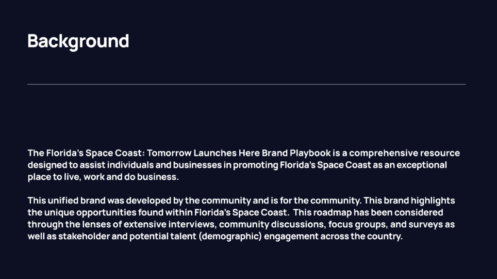 Brand Playbook - Florida's Space Coast